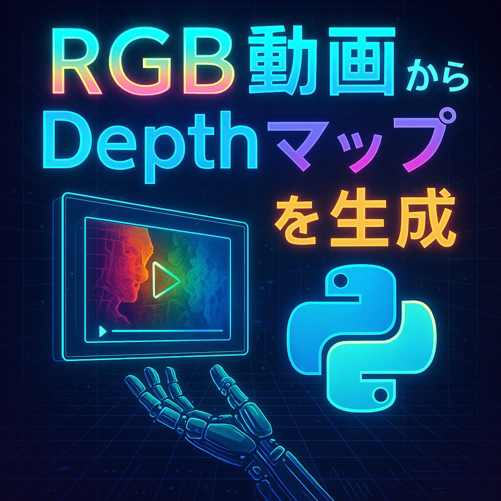 【Python × Depth Anything】RGB動画からDepthマップを自動生成 - KTR-Project